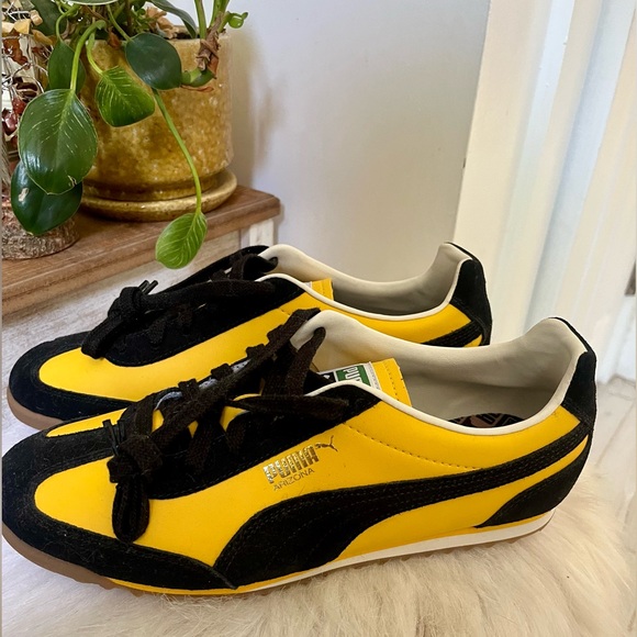 Puma | Shoes | Puma Bold Yellow And Black Shoes | Poshmark